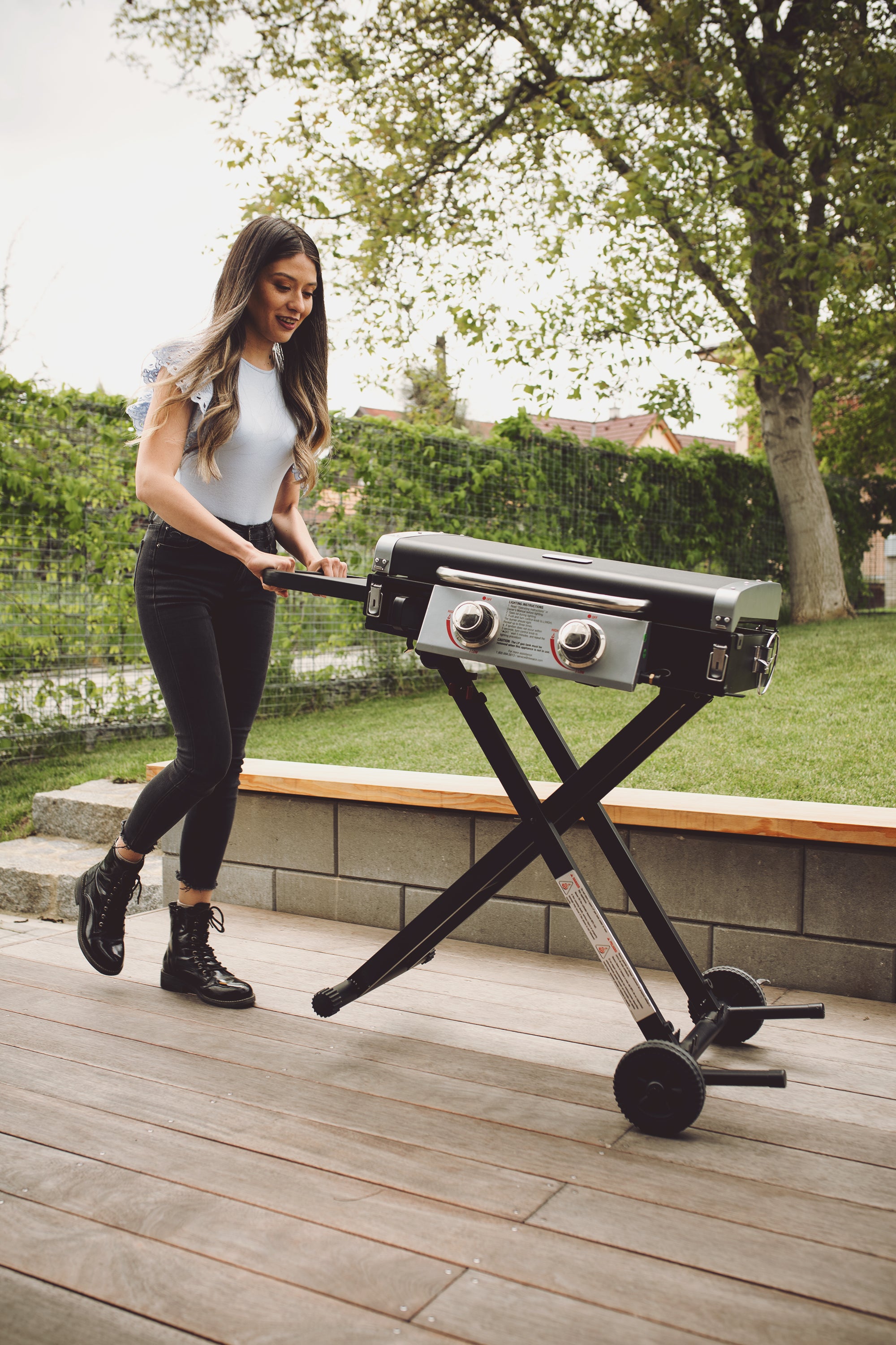 25in Razor Folding 2 Burner Portable Griddle– Razor Griddle