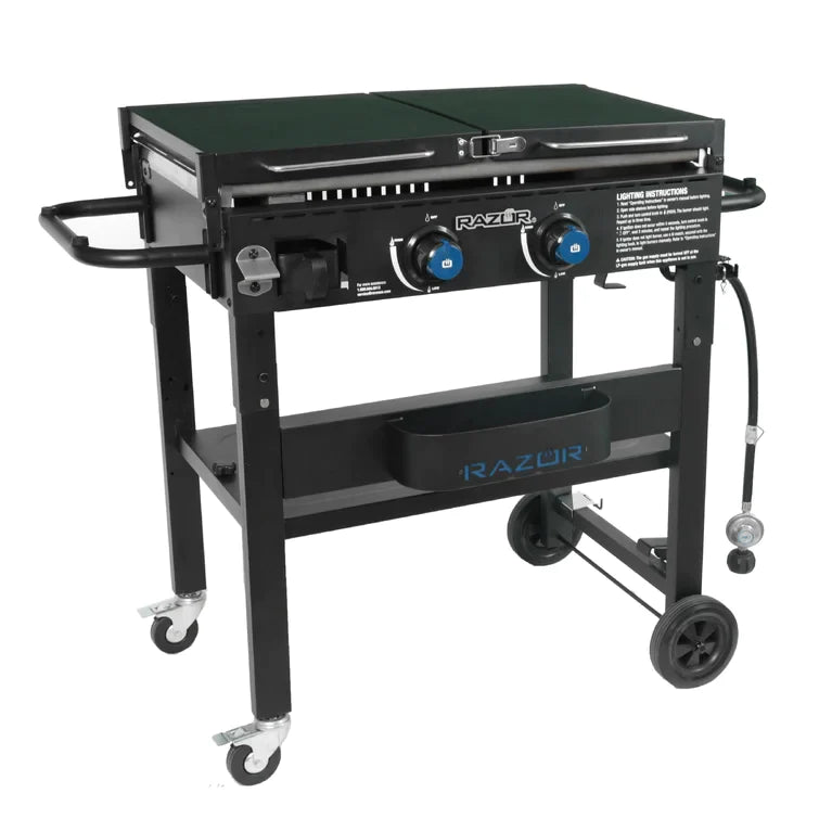 Deluxe 28" Inch 2-Burner Griddle with FREE 5 Piece Accessory Kit– Razor ...